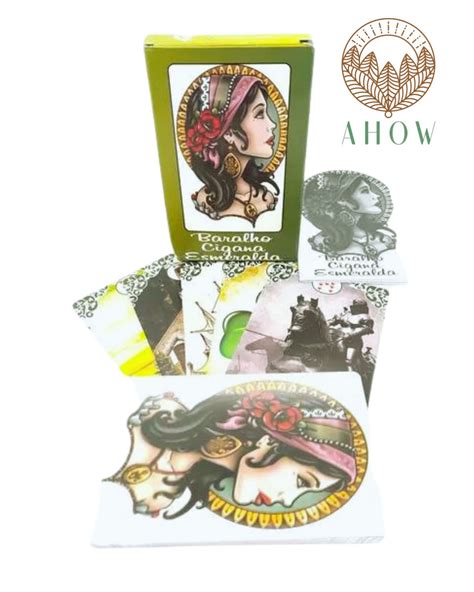 Baralho Cigano Esmeralda 36 Cartas Livreto Explicativo AHOW