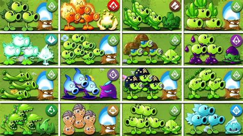 16 Pair PEA MINT Plants Battlez Who Will WIn Pvz 2 Team Plant Vs