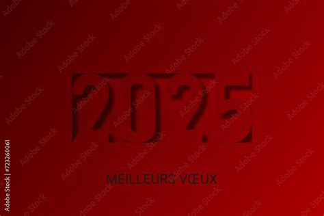 Bonne année meilleurs vœux 2025 vecteur pour affiche bannière