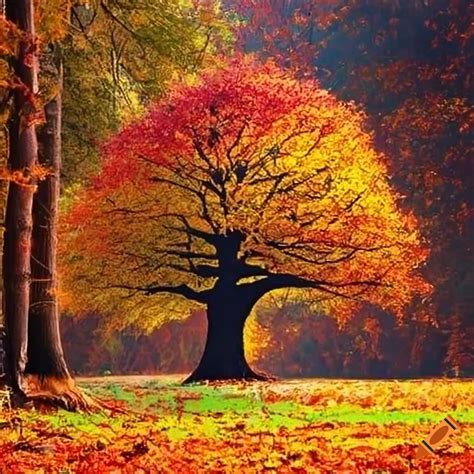 Autumn Tree Of Life Artwork On Craiyon