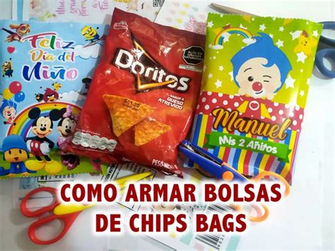 Como Hacer Bolsa Para Chips Bags En Powerpoint Boni Fiesta