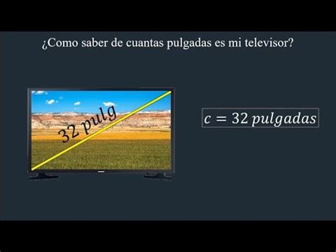 Como Saber De Cuantas Pulgadas Es Mi Televisor YouTube