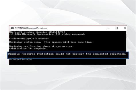 Fixed Windows Resource Protection Could Not Perform The Requested