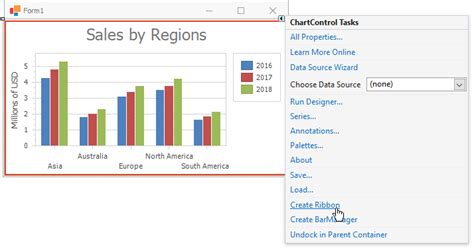 chart ribbon and toolbars winforms controls devexpress documentation