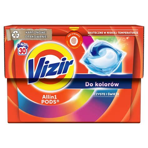 Vizir Platinum Pods Kapsułki do prania kolorów 30 prań AGDwSIECI pl