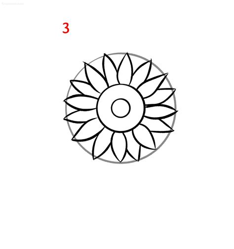 Dibujo De Un Girasol C Mo Dibujar Un Girasol