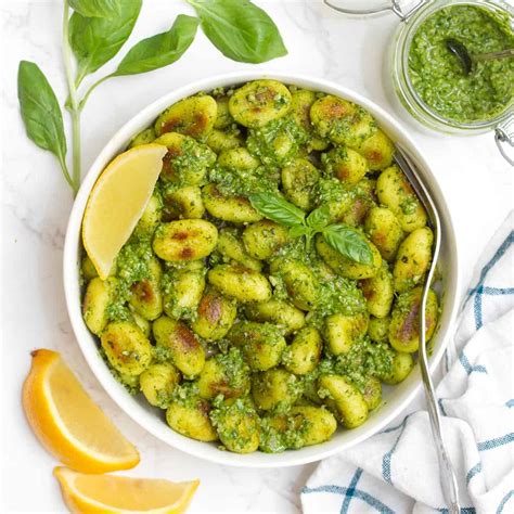 Crispy Pan Fried Pesto Gnocchi The Daily Dish