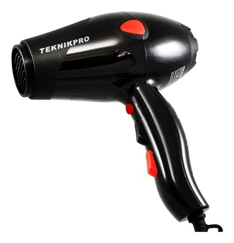 Secador De Pelo Teknikpro Super Compact Ionic 3900 Negro 220V