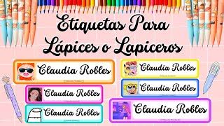 COMO HACER ETIQUETAS PARA CUADERNOS Doovi