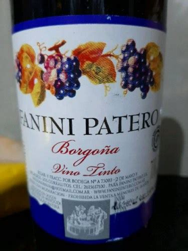 Fanini Patero Borgo A Tinto Vivino Us