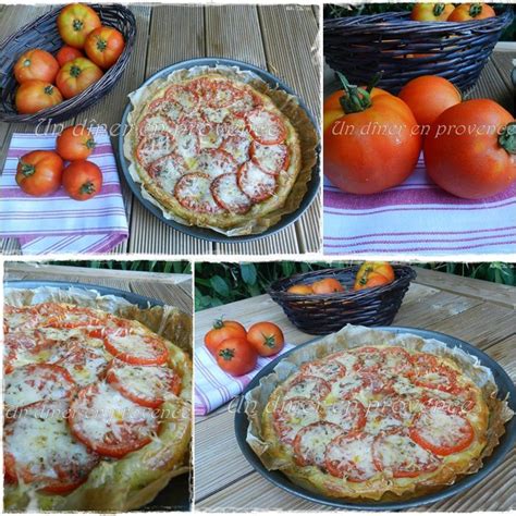 Tarte à la tomate au comté et à la moutarde Un dîner en provence