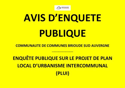 Noticias Enquète publique concernant le PLUI Noticias de illiwap de