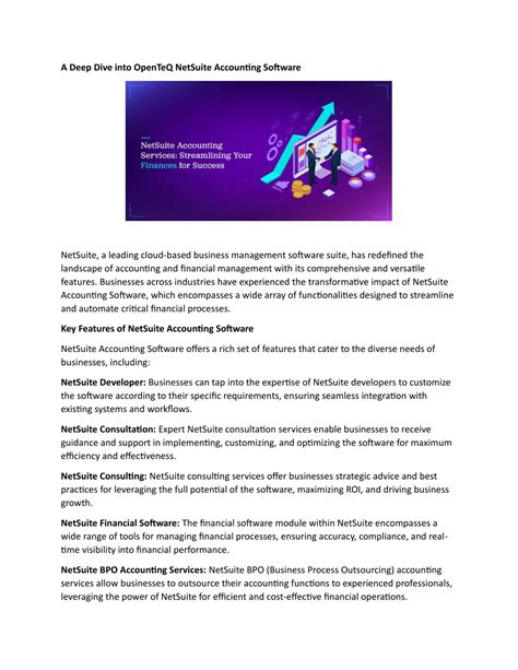 Ppt A Deep Dive Into Openteq Netsuite Accounting Software Powerpoint