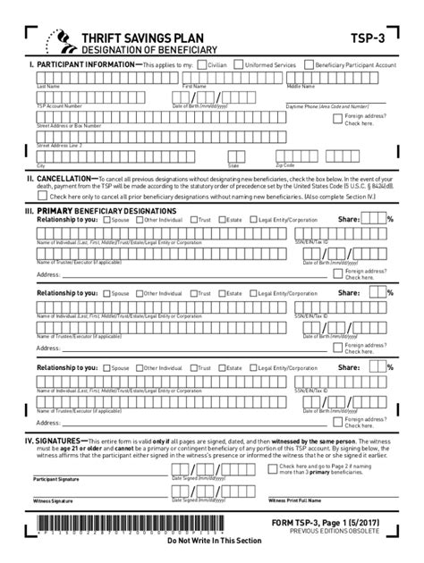 Tsp Form Fill Out Sign Online Dochub