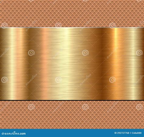 Gold Metal D Background Lustrous And Shiny Metallic Design With