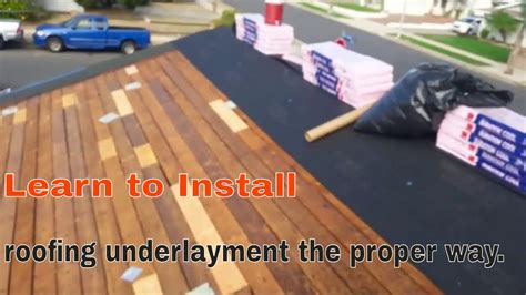 How To Install Roofing Underlayment The Proper Way Why I Use Lbs
