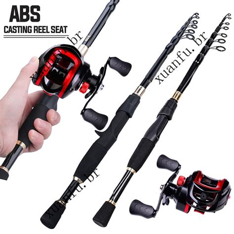 Kit Pescacarretilha De Pescapeso Ultra Leve Vara De Pesca Fibra De