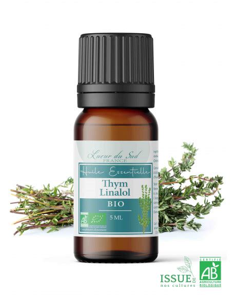 Huile Essentielle Bio De Thym A Linalol Lueur Du Sud