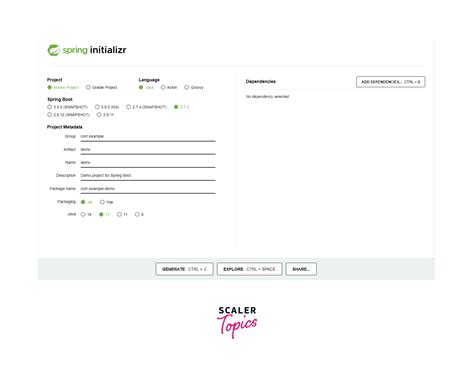 spring initializr scaler topics