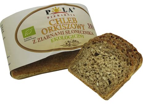CHLEB ORKISZOWY Z ZIARNAMI SŁONECZNIKA BIO 350 g POLA NA ZAMÓWIENIE