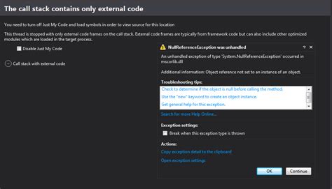 Visual Studio 2013 How To Fix Source Information Is Missing From The