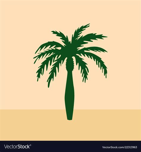 Date Palm Royalty Free Vector Image Vectorstock