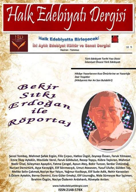 Halk Edebiyatı Dergisi yayın hayatına başladı