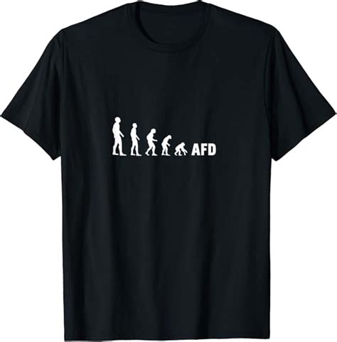 Evolution Rückwärts AFD Politik Partei FCK AFD Gegner T Shirt