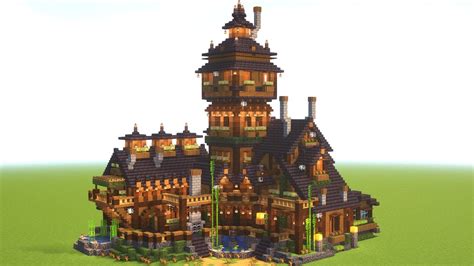 Minecraft How To Build A HAUNTED MANSION FANTASY HALLOWEEN HOUSE