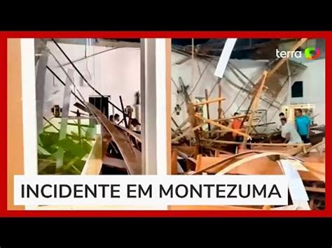 Teto de igreja desaba e deixa 80 feridos em Minas Gerais Vídeo