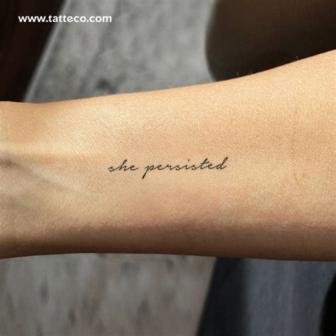 She Persisted Temporary Tattoo Get It Here