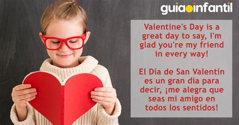 Mensajes para niños por el 14 de febrero en inglés y traducidas