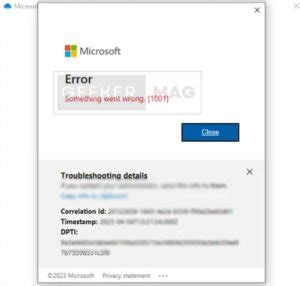 Fix Something Went Wrong Microsoft Apps Outlook