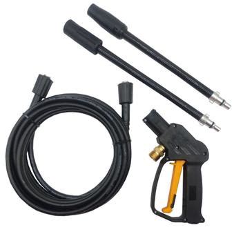 Kit Gatilho Lança Tubeira Bico Leque e Mangueira Nylon 5M para