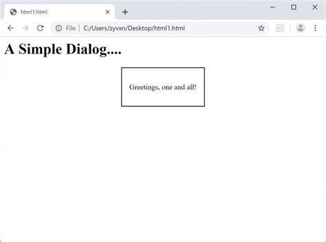 simple guide to html dialog element html goodies