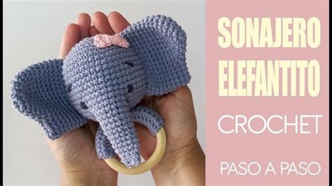 Sonajero Elefante Crochet Pattern Crochet Elephant Amigurumi Rattle