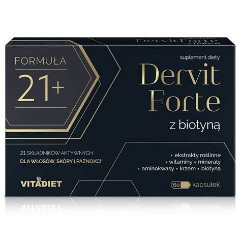 Dervit Forte Z Biotyn Kaps Na W Osy Paznokcie Witaminy