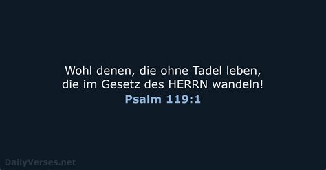 24 September 2023 Bibelvers Des Tages LU12 Psalm 119 1