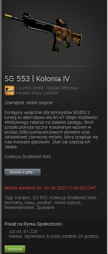 Sg Kolonia Iv Mw Cs Go Skin Csgo Skiny Cs Go Turzyn Kup Teraz