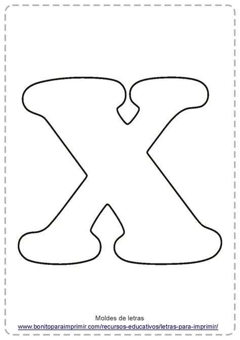 Moldes Da Letra X Para Imprimir Alfabeto Completo Para Imprimir Hot