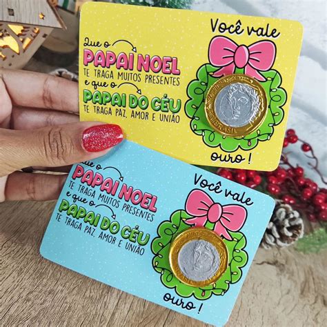 Card Moeda De Chocolate Elo Produtos Especiais