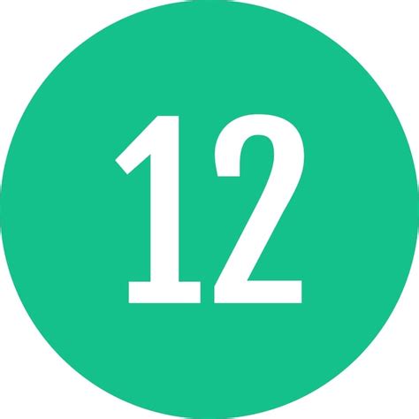 Premium Photo Green Round Number Icons