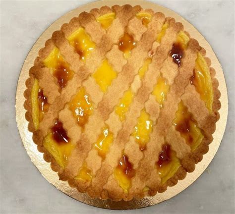 CROSTATA MERAVIGLIA ALLA CREMA DI LIMONE Dolce Ripieno Cremoso
