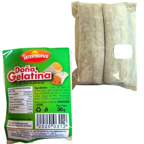 Dulce de Pata de Res Gelatina 30 gr Mándalo Market