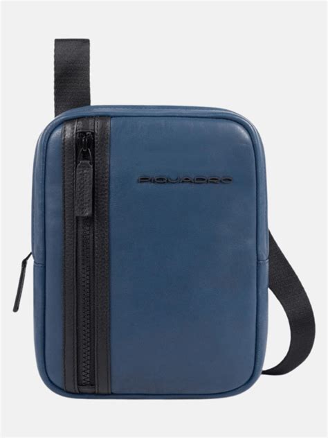 Piquadro Borsello Piccolo Con Scomparto Porta Ipad Blu Bags Nencini