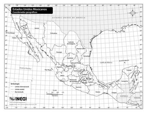 Mapa de México con nombres y capitales