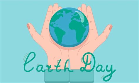 Premium Vector A Hand Holding A Globe With The Word Earth On It