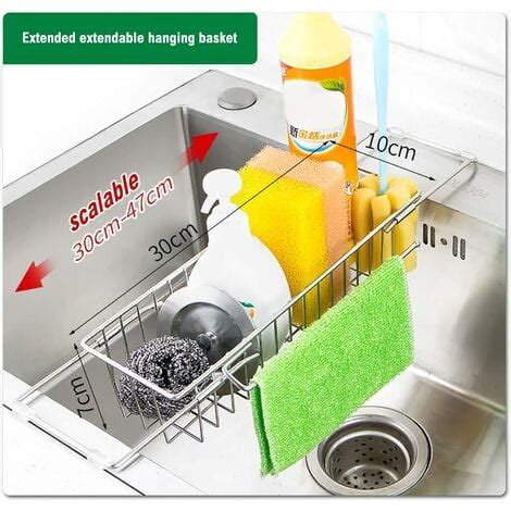 Rangement Evier Cuisine Porte Ponge Extensible Gouttoir