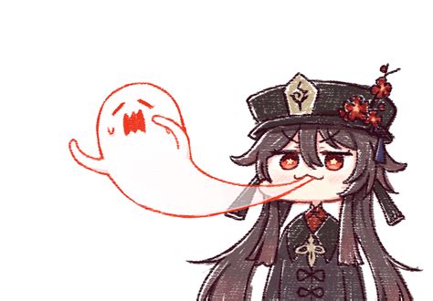 Hu Tao And Boo Tao Genshin Impact Drawn By Diaoxian Kuangmo Danbooru