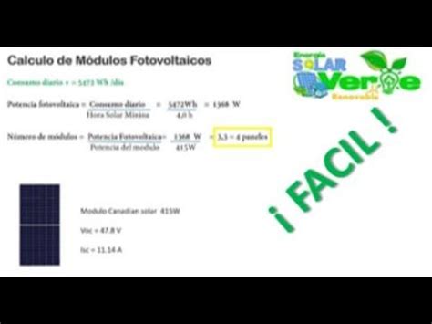 Como Calcular Un Panel Solar Muy Facil Calculo De Paneles